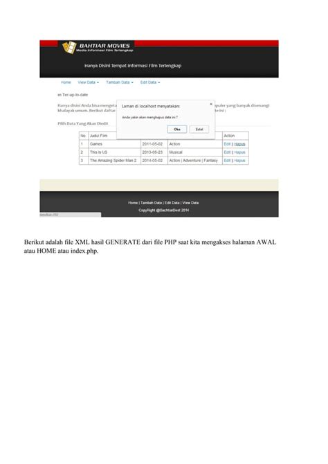 Contoh Website Crud Yang Dapat Mengenerate File Xml Doc