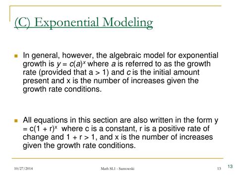 Ppt Lesson 16 Modeling With Exponential Functions Powerpoint
