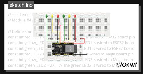 Module 3 Led Lights Wokwi Esp32 Stm32 Arduino Simulator