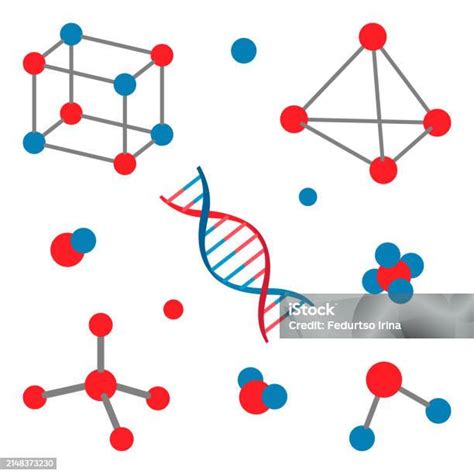 벡터 일러스트 레이 션입니다 Dna 분자를 주제로 한 아이콘 세트입니다 화학 약 0명에 대한 스톡 벡터 아트 및 기타 이미지 0명 Dna 개체 그룹 Istock