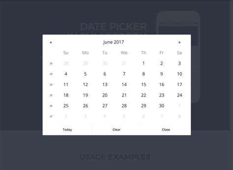 Date Picker In Fullscreen JQuery Plugin By Castlecode CodeCanyon