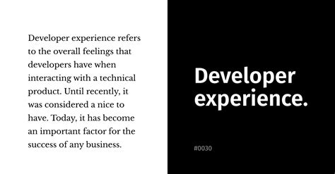 Developer Experience Developer Experience