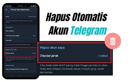 Cara Mudah Hapus Otomatis Akun Telegram Inwepo