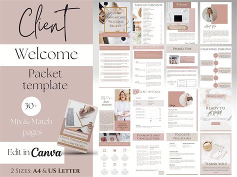 Client Welcome Packet Template New Client Service Guide Virtual Assistant Welcome Packet