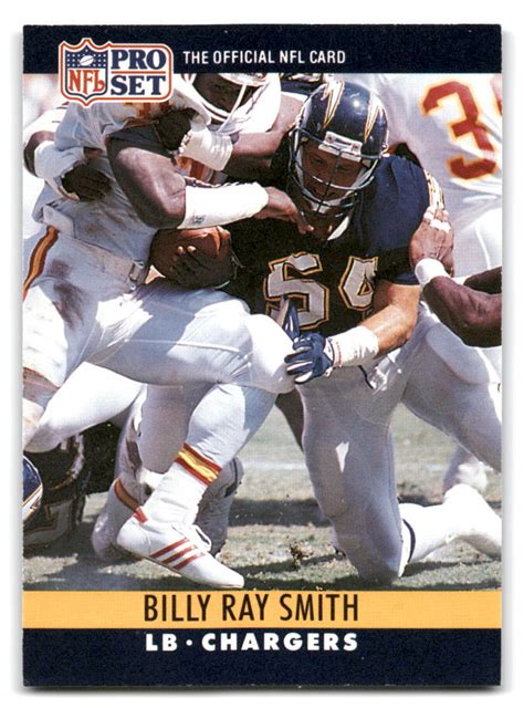 Billy Ray Smith 1990 Pro Set 281 San Diego Chargers Football Ebay