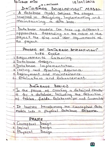 Database Notes Pdf