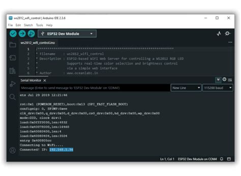 Esp32 Ws2812 Rgb Led With Arduino Ide Oceanlabz