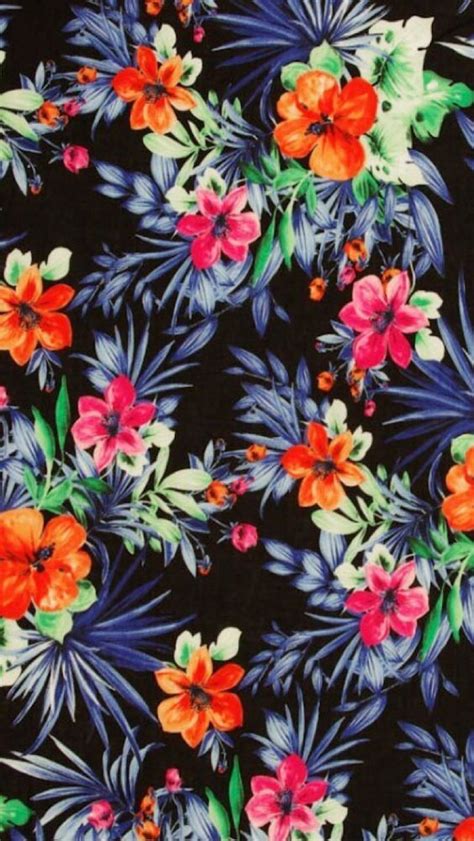Tropical Floral Iphone Wallpaper