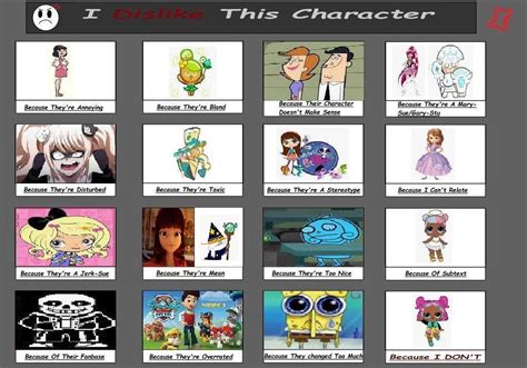 Bria Ds I Dislike These Characters Meme New By Hataridoomswan1999