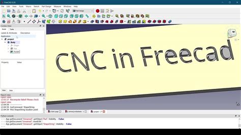 Engrave In Freecad Tutorial Label Letters Youtube