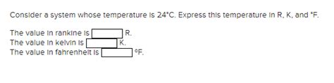 Solved Consider A System Whose Temperature Is C Express Chegg