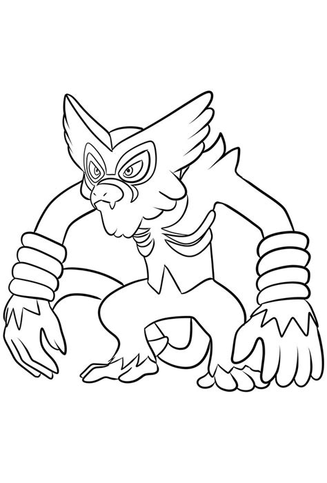 Zarude From Generation Viii Pok Mon Coloring Page
