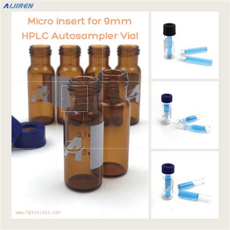 Micro Inserto Para Vial De Inyector Automático Hplc De Banda Corta De 9