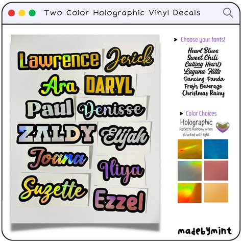 Two Color Custom Vinyl Decals Stickers Shopee Philippines