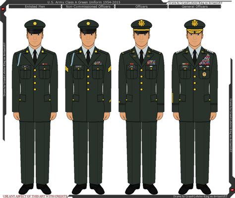Us Army Class A Green Uniforms 1954 2015 By Grand Lobster King On Deviantart Us Army Class A Green Uniforms 1954 2015 By Grand Lobster King On Deviantart