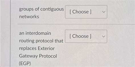 Solved Groups Of Contiguous Networksan Interdomain Routing Chegg
