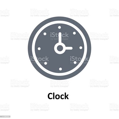 시계 벡터 솔리드 아이콘입니다 간단한 스톡 일러스트 스톡 0명에 대한 스톡 벡터 아트 및 기타 이미지 0명 3차원 형태 단일 객체 Istock
