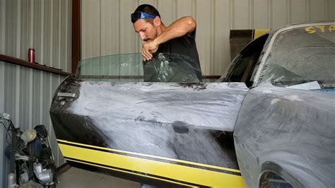Sanding The Camaro Removing Windows And Trim Youtube