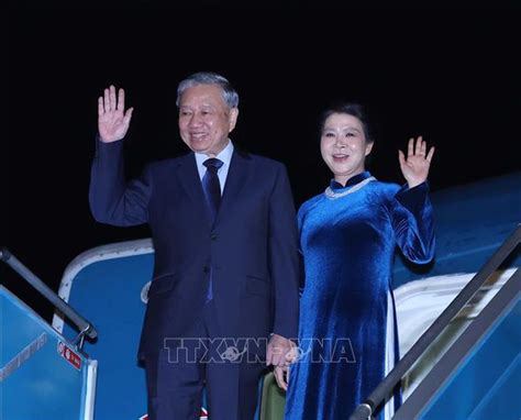 Tổng Bí Thư Tô Lâm Và Phu Nhân Lên đường Thăm Chính Thức Anh Tuổi Trẻ