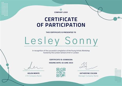 Editable And Professional Continuing Education Certificate Template