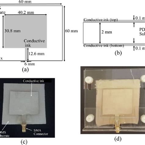 A Rectangular Microstrip Patch Antenna With Dimensions Of Top View