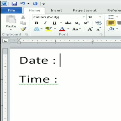 Insert Date And Time Shortcut Keys In Microsoft Word In Computer Shorts