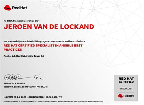 Ex447 Redhat Ansible Automation Jeroen Van De Lockand 13 Comments