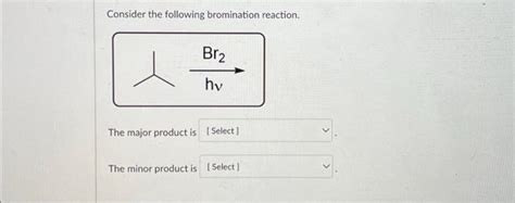 Solved Consider the following bromination reaction. Br₂ hv | Chegg.com