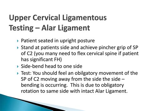 Alar Ligament Test
