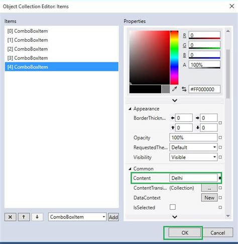 Step By Step Creation Of Combo Box Control In Universal Window App