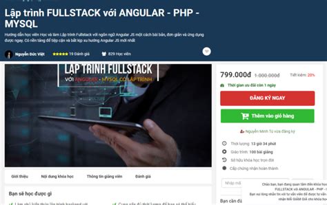Share Lập Trình Fullstack Với Angular Php Mysql