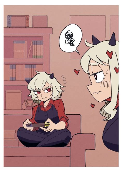 Malina Helps Modeus Comic R Helltaker