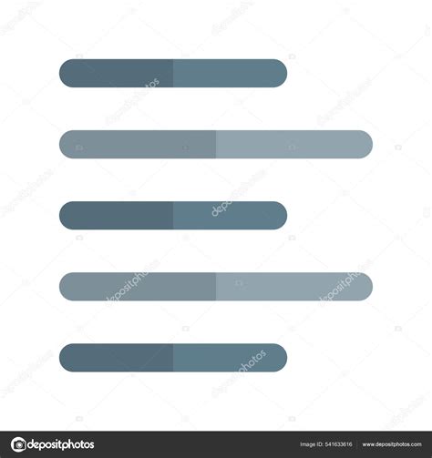 Left Line Alignment Page Setup Text Paragraph Position Setting Format Stock Vector Image By