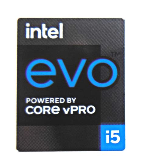 Intel Evo Powered By Core Vpro I5 Sticker 14 X 18mm 916″ X 1116