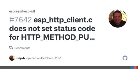 Esp Client C Does Not Set Status Code For METHOD PUT IDFGH Issue