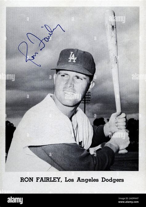 Vintage Autographed Black And White Photo Of Los Angeles Dodgers