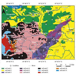 Sampling Map With Distribution Of Soil Units Download Scientific Diagram