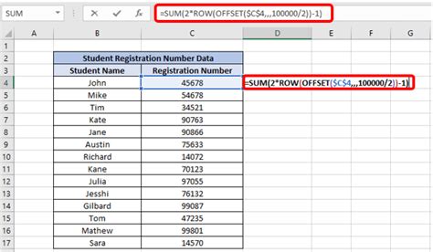 How To Add Odd Numbers Only In Range Basic Excel Tutorial