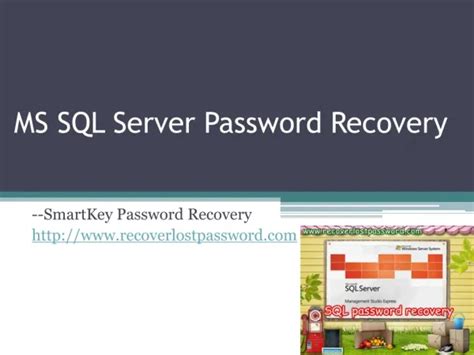 Ppt How To Recover Sql Server Database When There Is No Backup Powerpoint Presentation Id