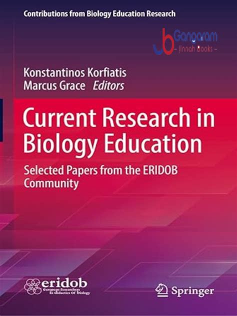 Current Research In Biology Education Selected Papers From The Eridob