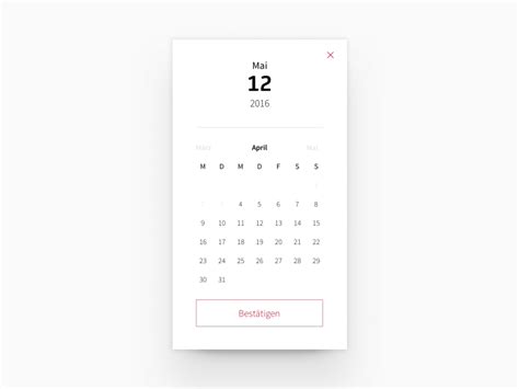 Calendar Widget By COBE On Dribbble