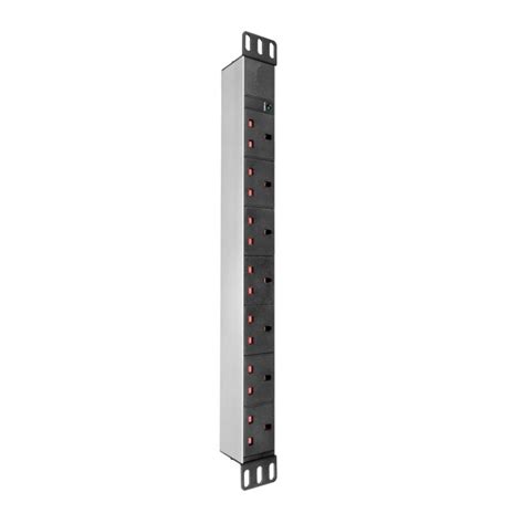 Horizon Installation Basic PDU 6 12 Ports UK Type Socket Aluminum Alloy And Basic PDU