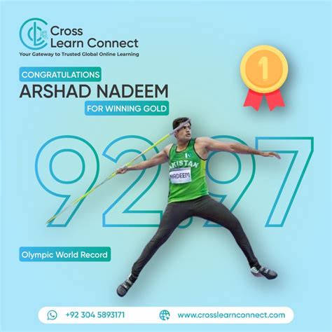 Cross Learn Connect On Linkedin Arshadnadeem Goldmedal Olympicchampion Proudmoment