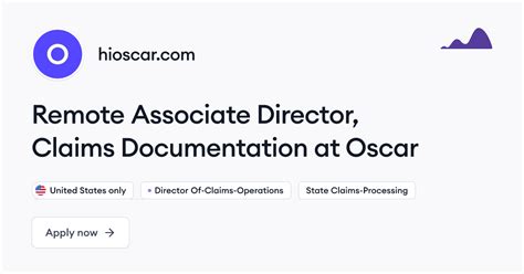 Oscar Hiring Associate Director Claims Documentation • Remote Work