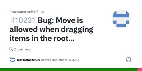 Bug Move Is Allowed When Dragging Items In The Root Directory Of A