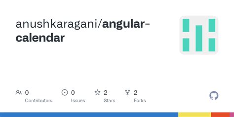 GitHub Anushkaragani Angular Calendar