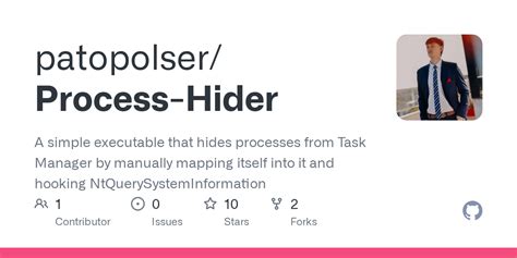 Github Patopolser Process Hider A Simple Executable That Hides Processes From Task Manager By