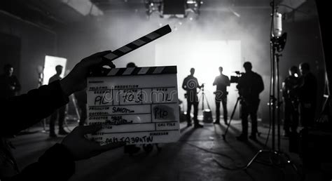 Lights Camera Action Behind The Scenes Of Movie Making Film Set Clapperboard Production