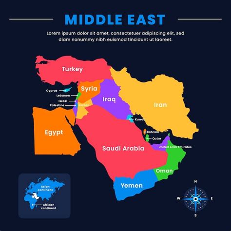 Mapa De Oriente Medio Para Imprimir