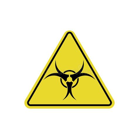 Biological Danger Sign Icon Vector Stock Vector Illustration Of